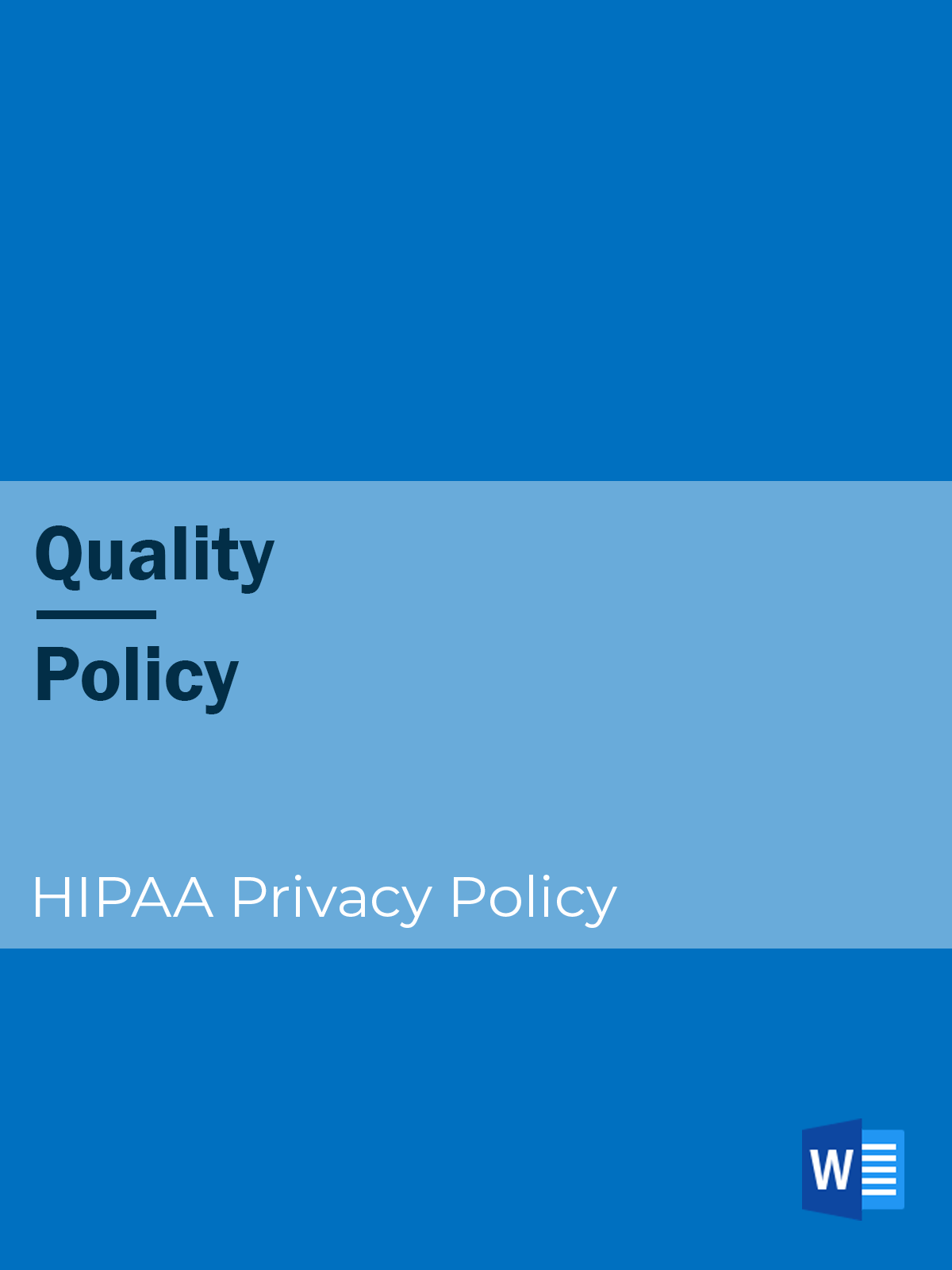 Quality - Policy - HIPAA Privacy Policy | DevDx